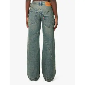 Levi'S X Adsb Andersson Bell Overlay Faded-Wash Wide-Leg Mid-Rise